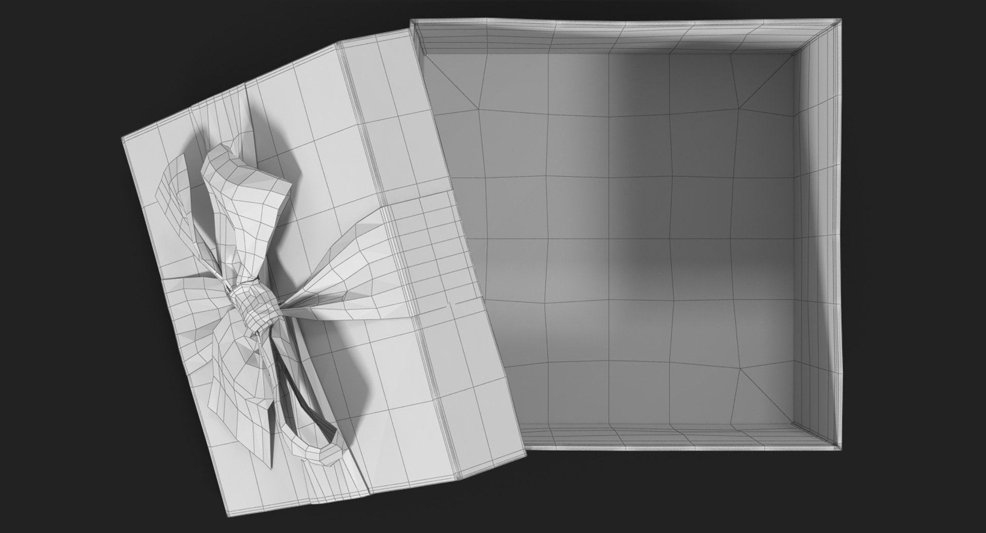 Gift box open red 3D model - TurboSquid 1199813