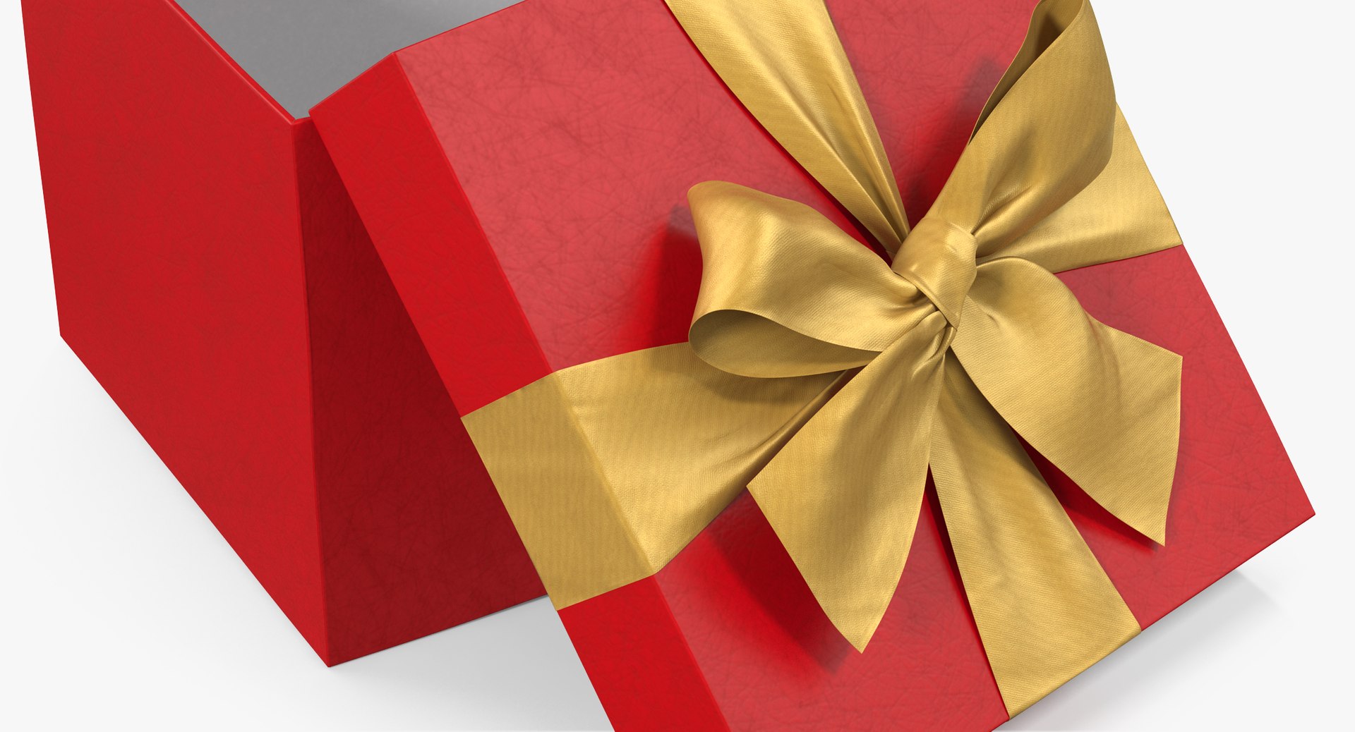 Gift box open red 3D model - TurboSquid 1199813