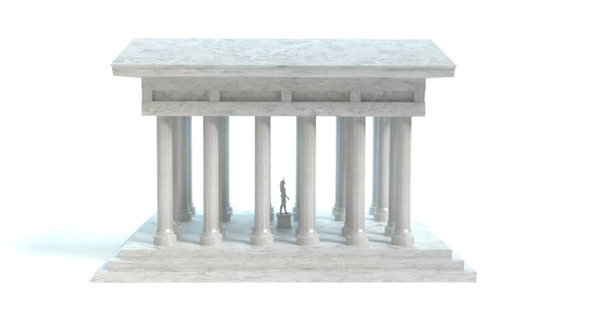 3d Greek Temple Model