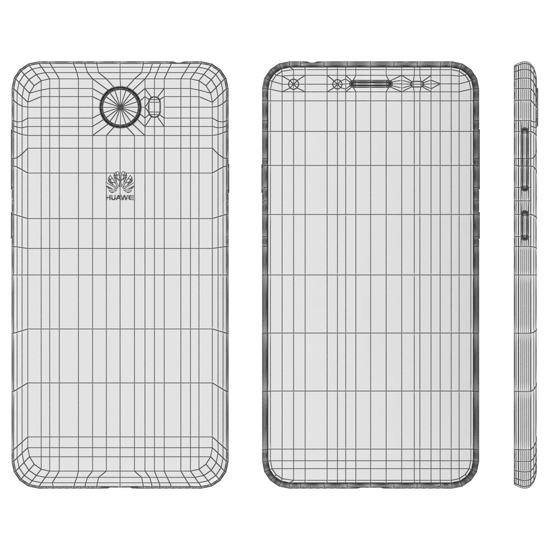 3d 3ds huawei y5ii white