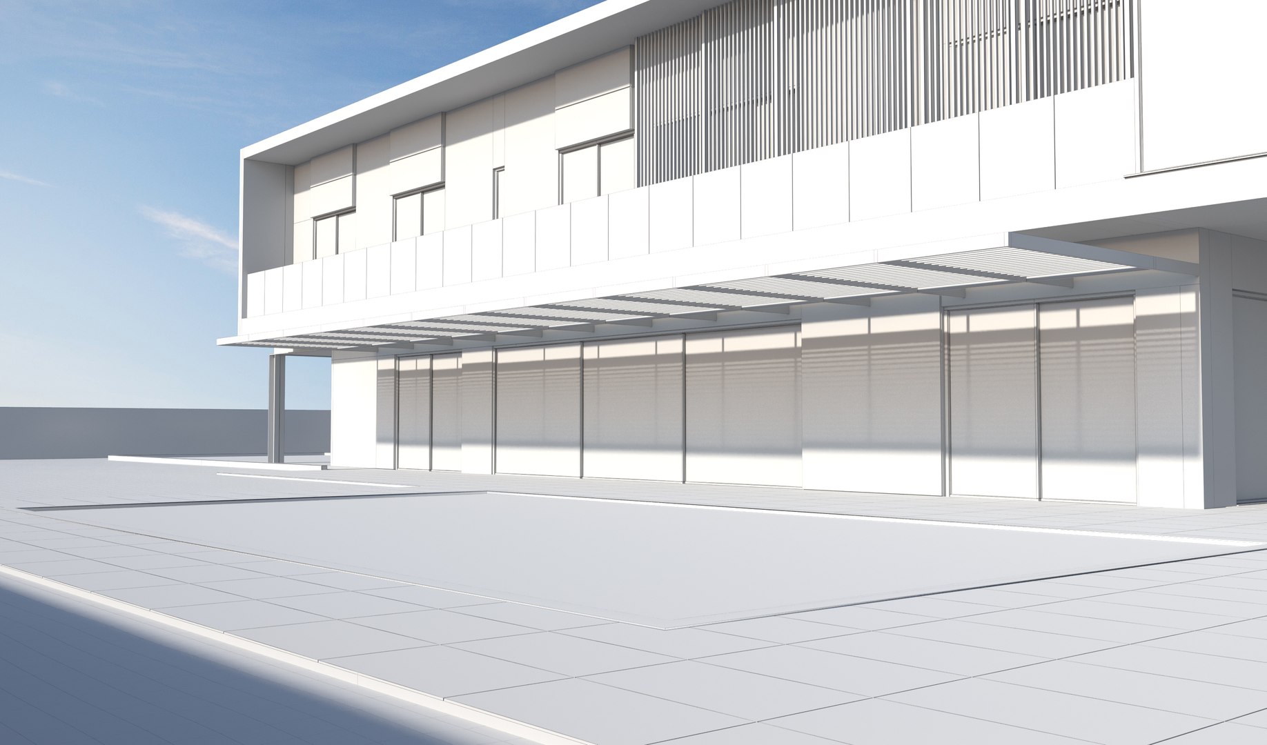 Modern Building 2 3D Model - TurboSquid 1952459