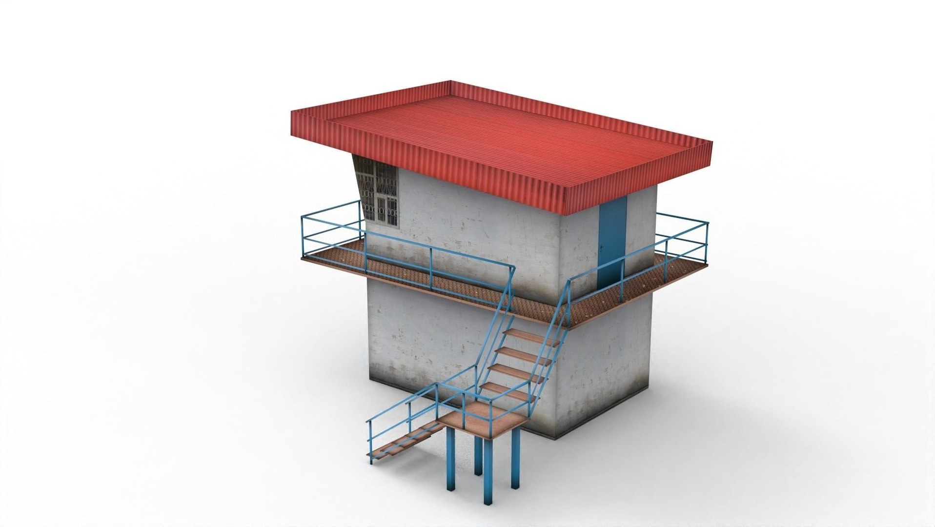 3D Police Post Model - TurboSquid 1721369