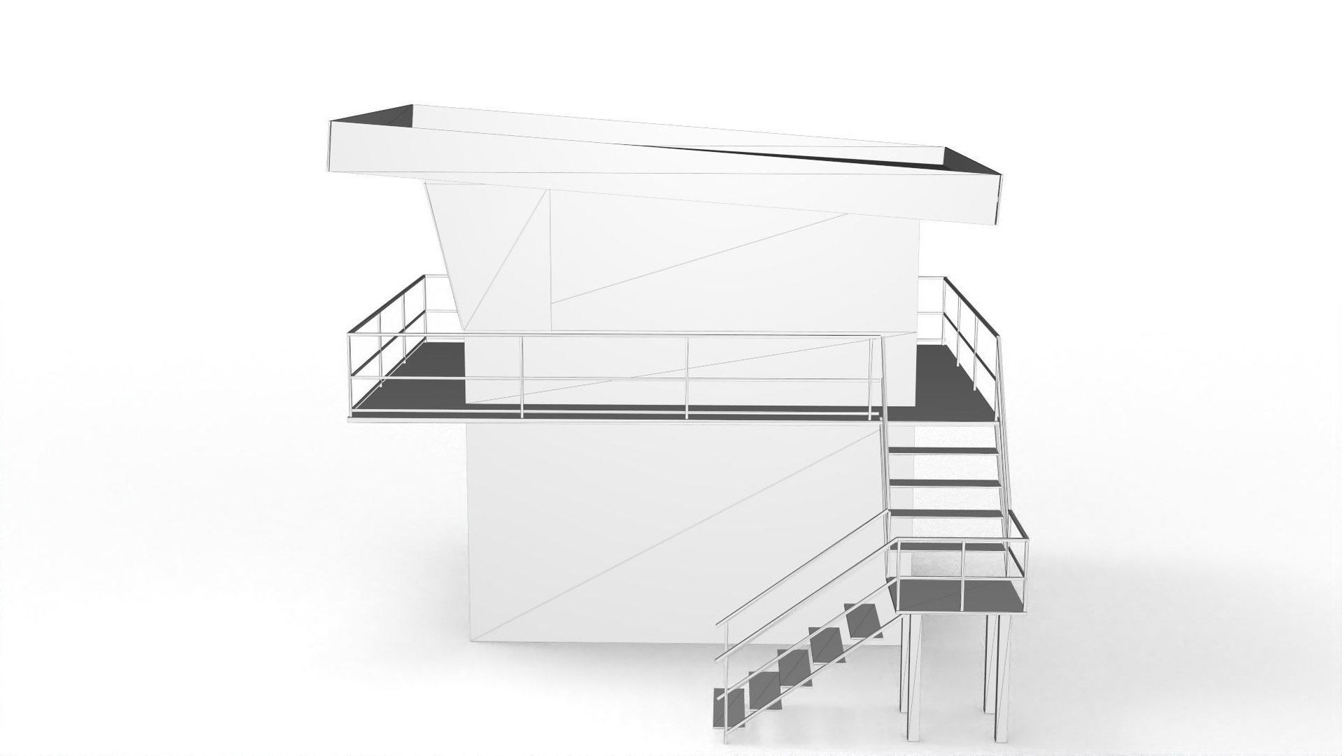 3D Police Post Model - TurboSquid 1721369