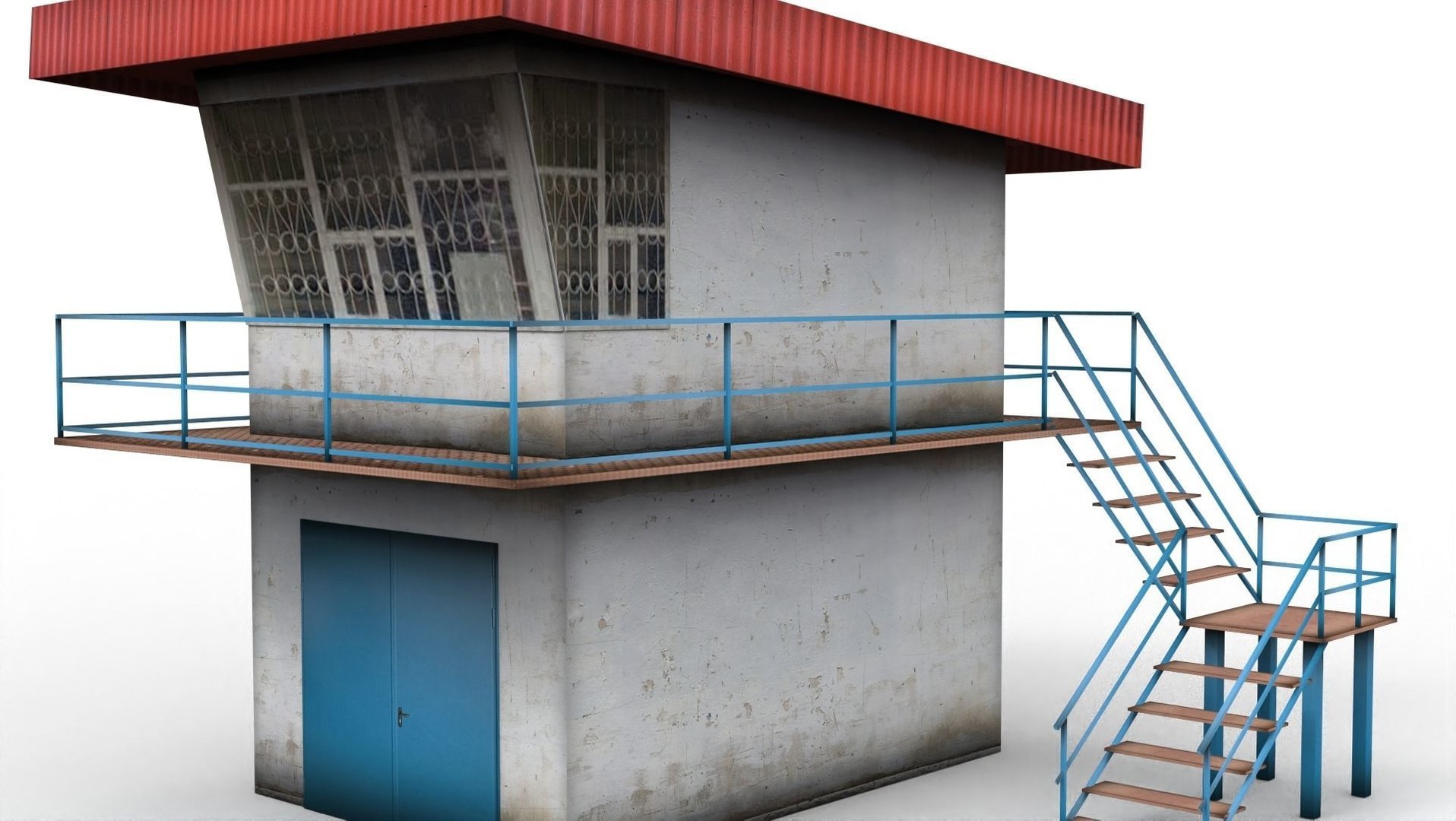 3D Police Post Model - TurboSquid 1721369