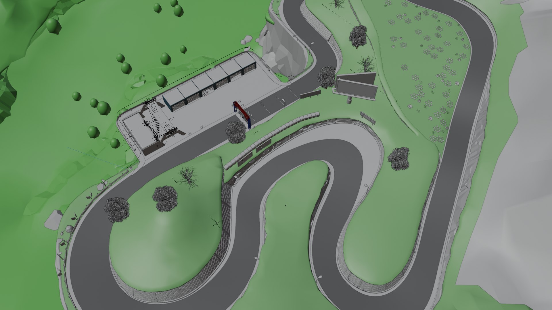 3D Circuit Track Model - TurboSquid 2318580