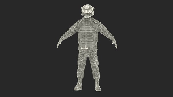 modelo 3d Operador militar de drones FPV en piel de camuflaje digital ...