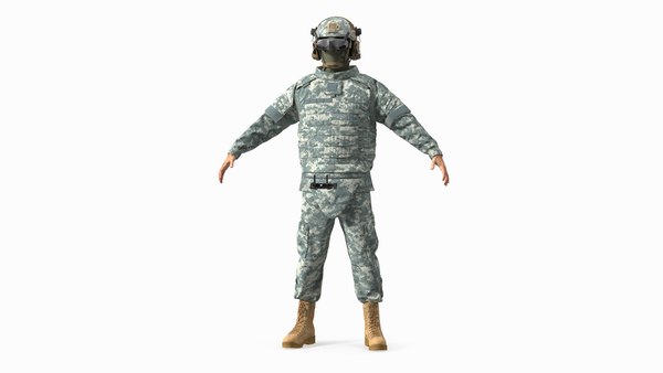 modelo 3d Operador militar de drones FPV en piel de camuflaje digital ...