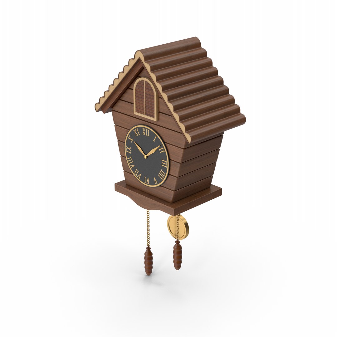 3D Model Cuckoo Wall Clock - TurboSquid 2441400