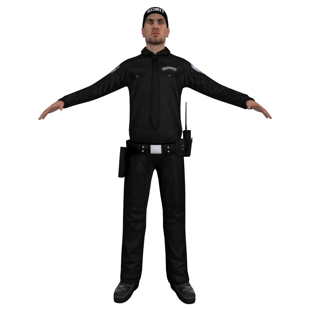 3d Model Rigged Security
