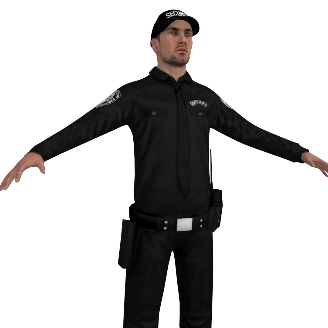 3d Model Rigged Security