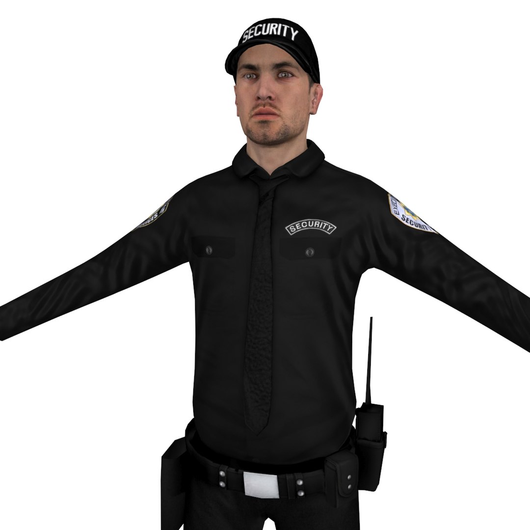 3d Model Rigged Security