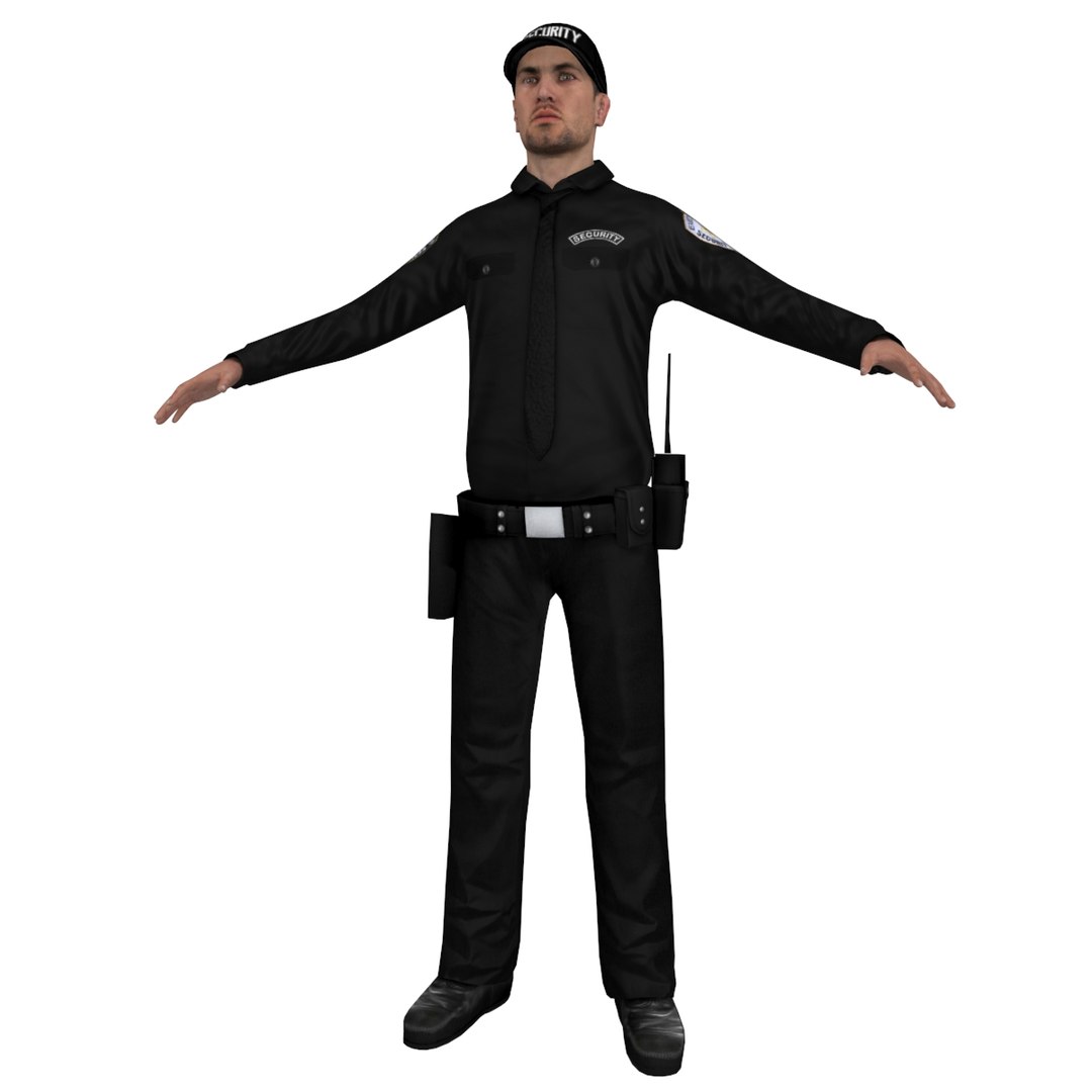3d Model Rigged Security