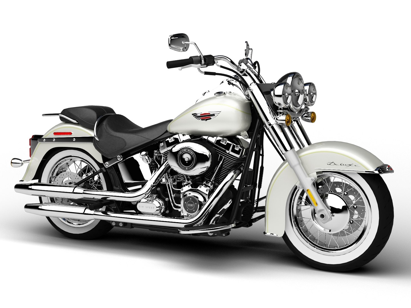 3d Model Harley-davidson Flstn Softail Deluxe
