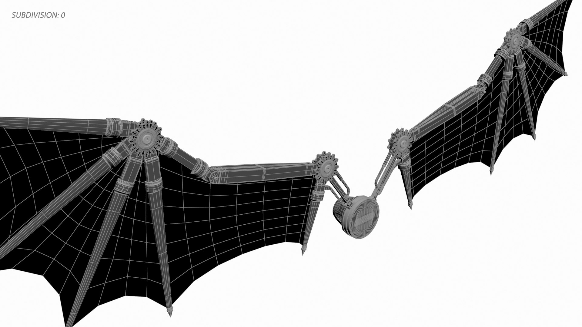 Mechanical Wings Model - TurboSquid 1705857