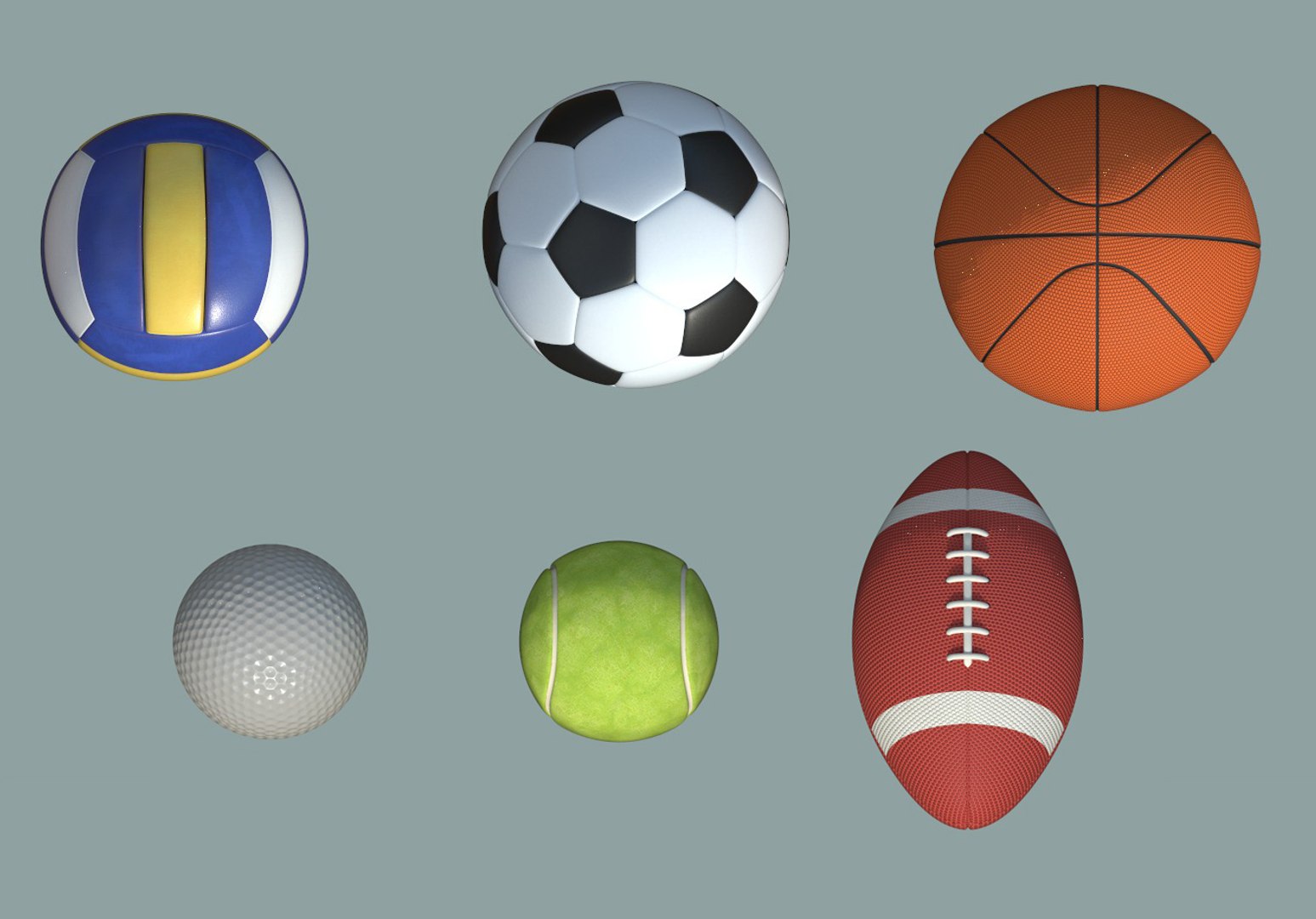 3D Model Balls Pack - TurboSquid 1614658