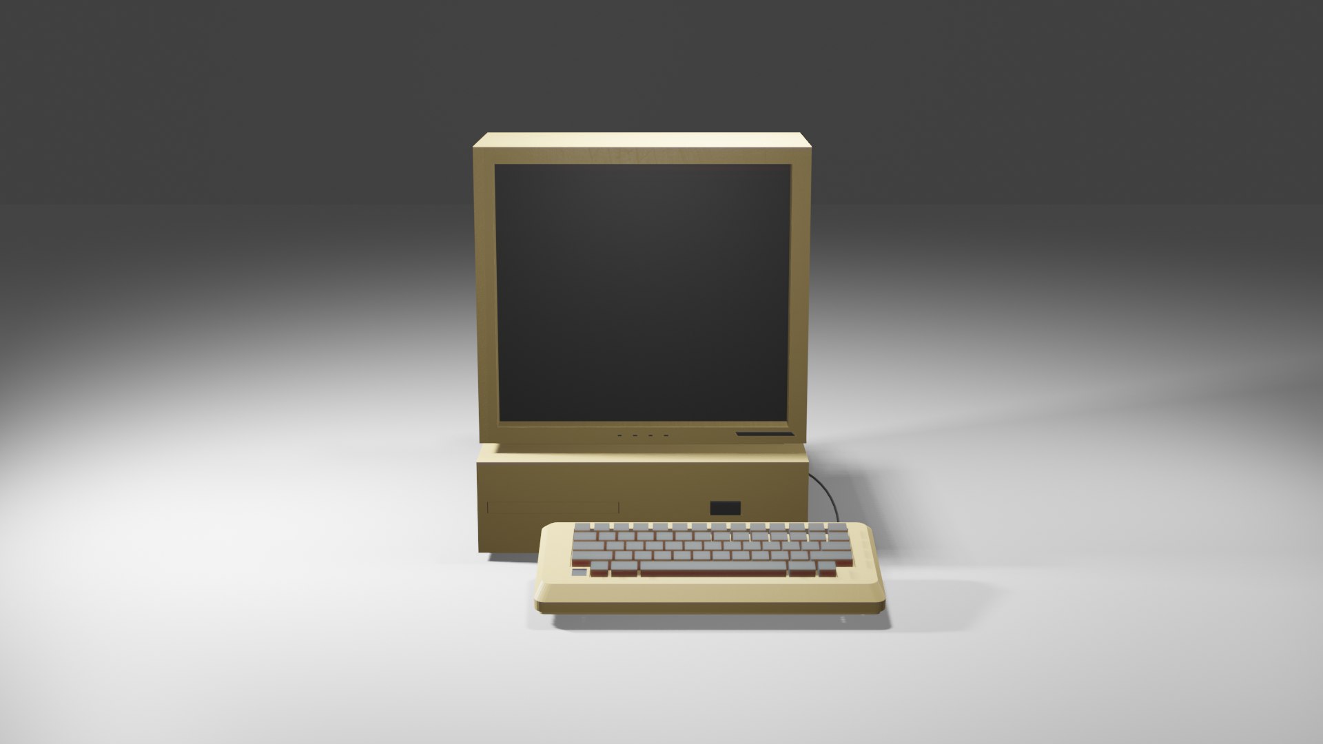 3D Old Antique Computer Low Poly - TurboSquid 1977872