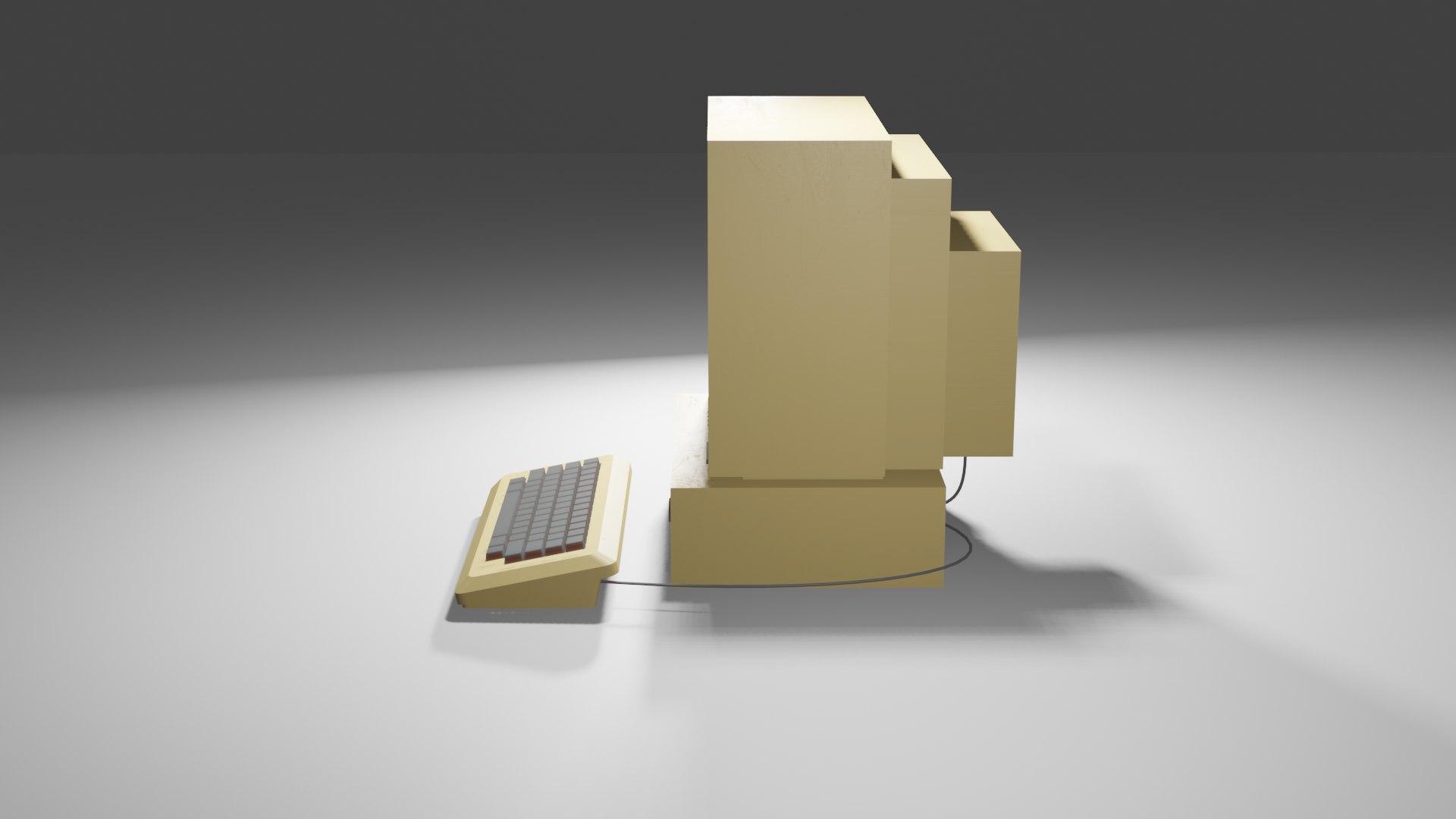3D Old Antique Computer Low Poly - TurboSquid 1977872