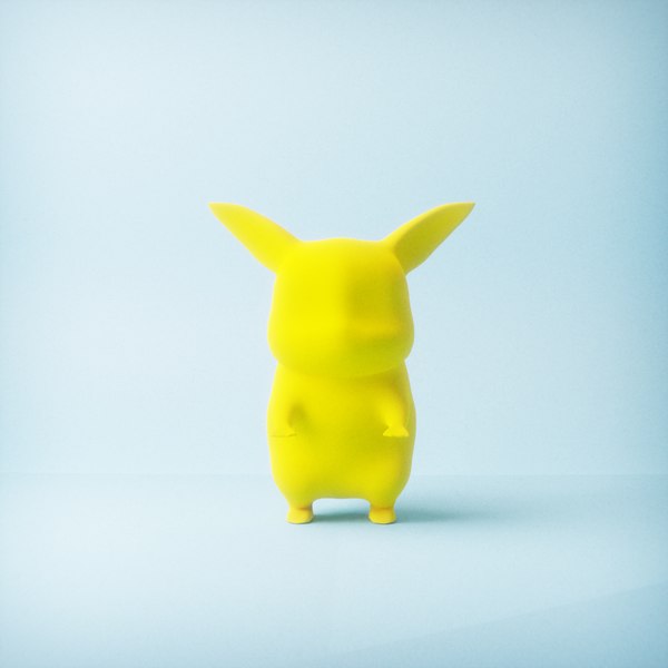 3D модель Pikachu Base Mesh - TurboSquid 2027315