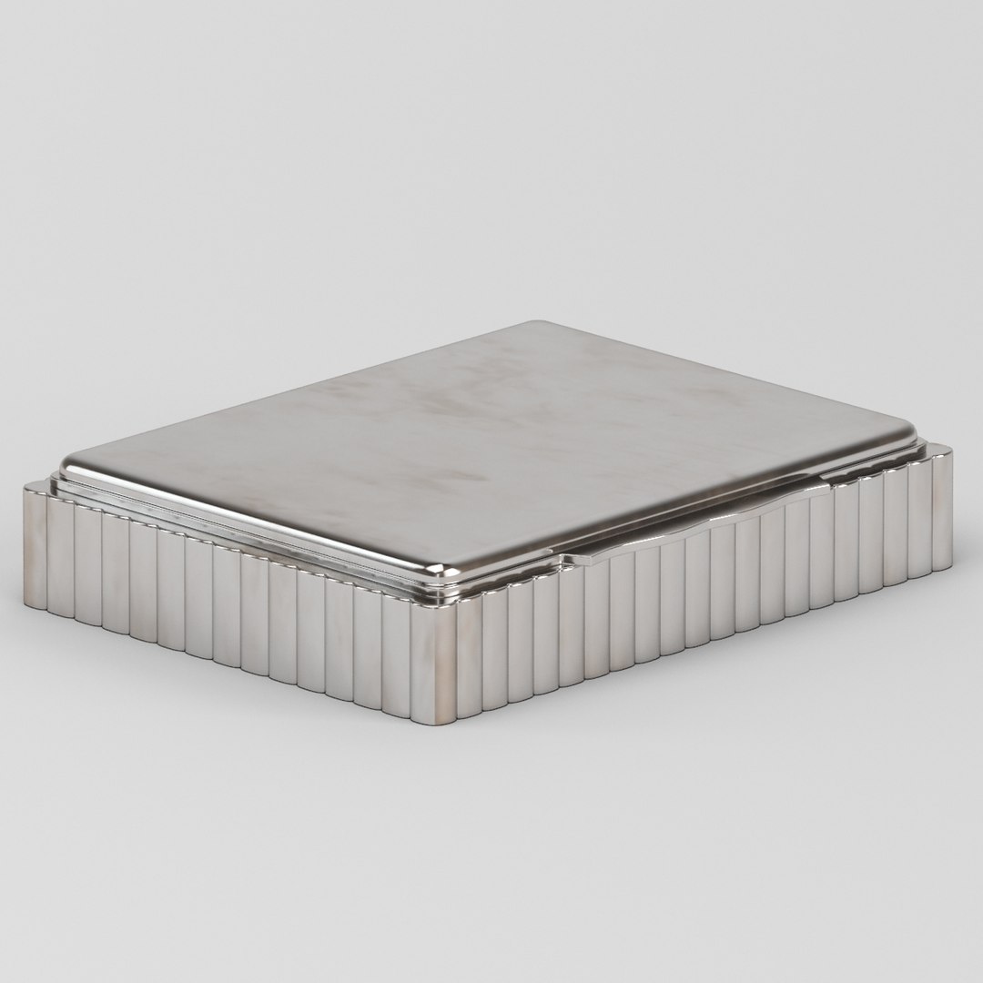 Silver Box Model - TurboSquid 1503038