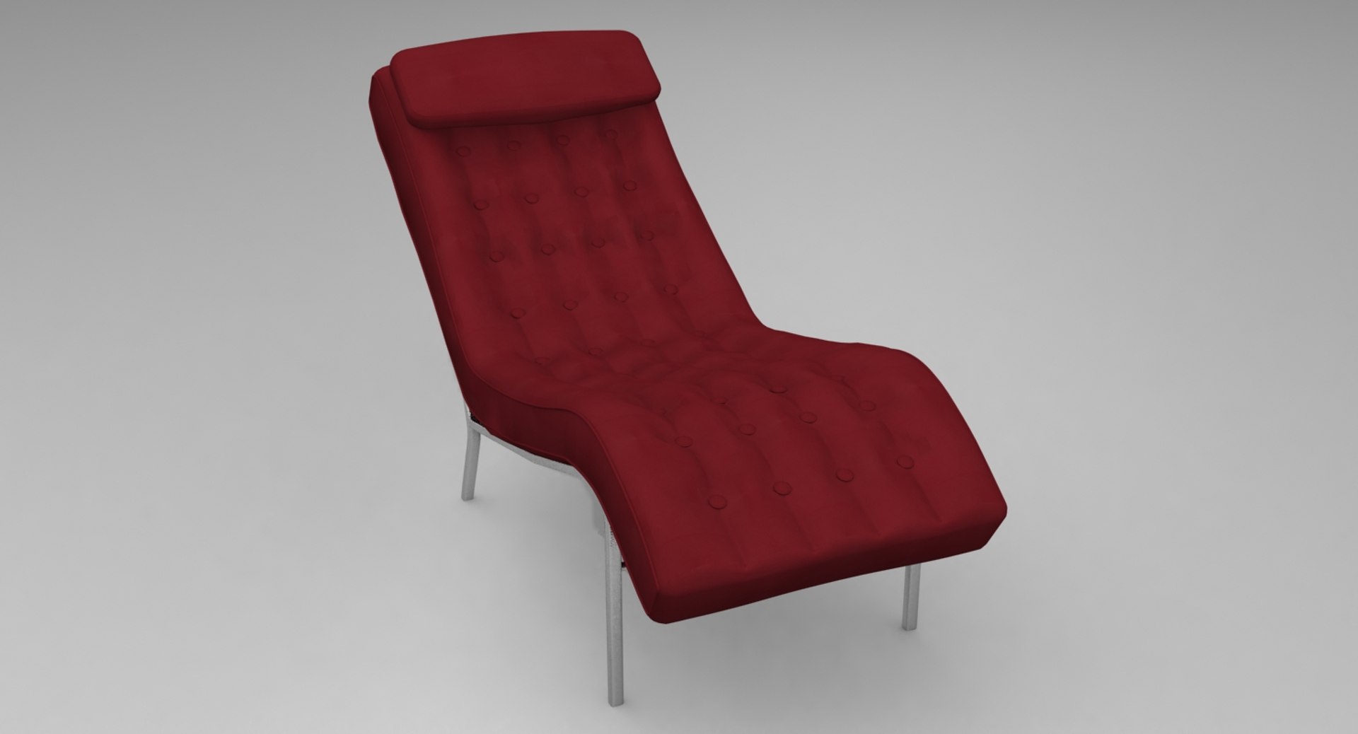 Modern Chaise Lounge Chair 3d Model