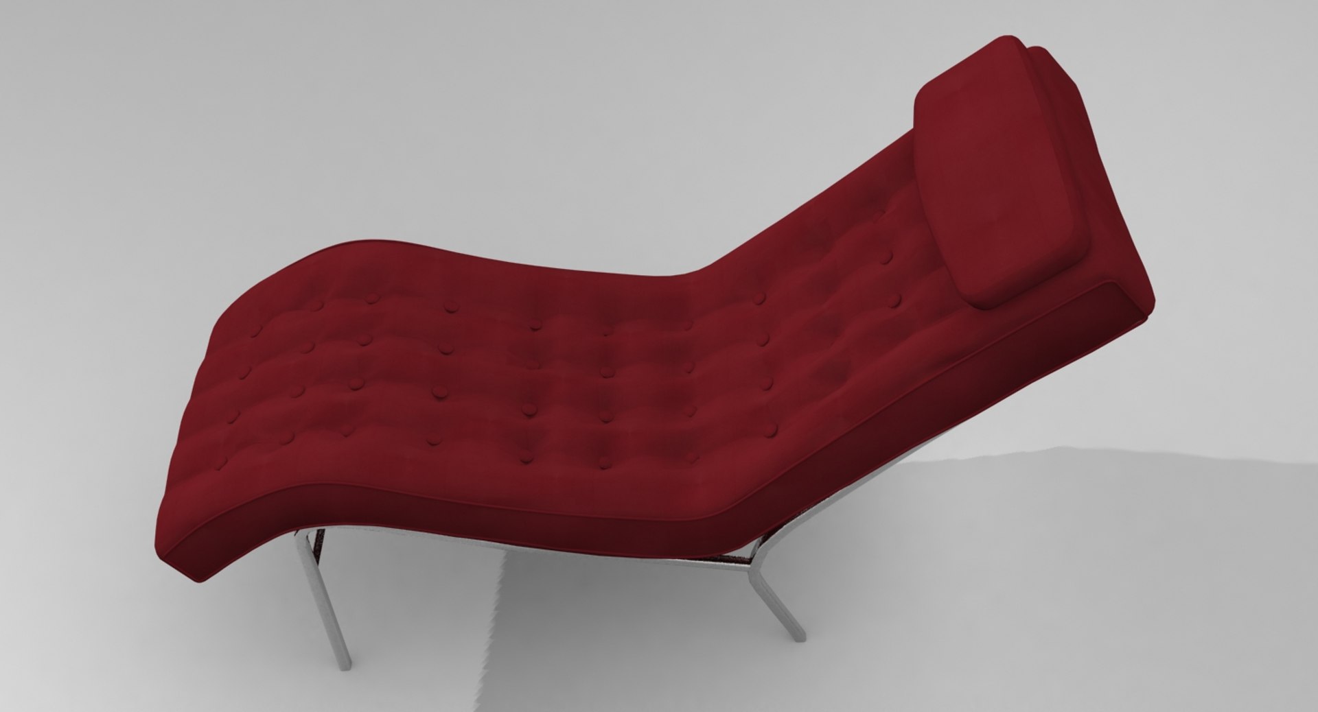 Modern Chaise Lounge Chair 3d Model