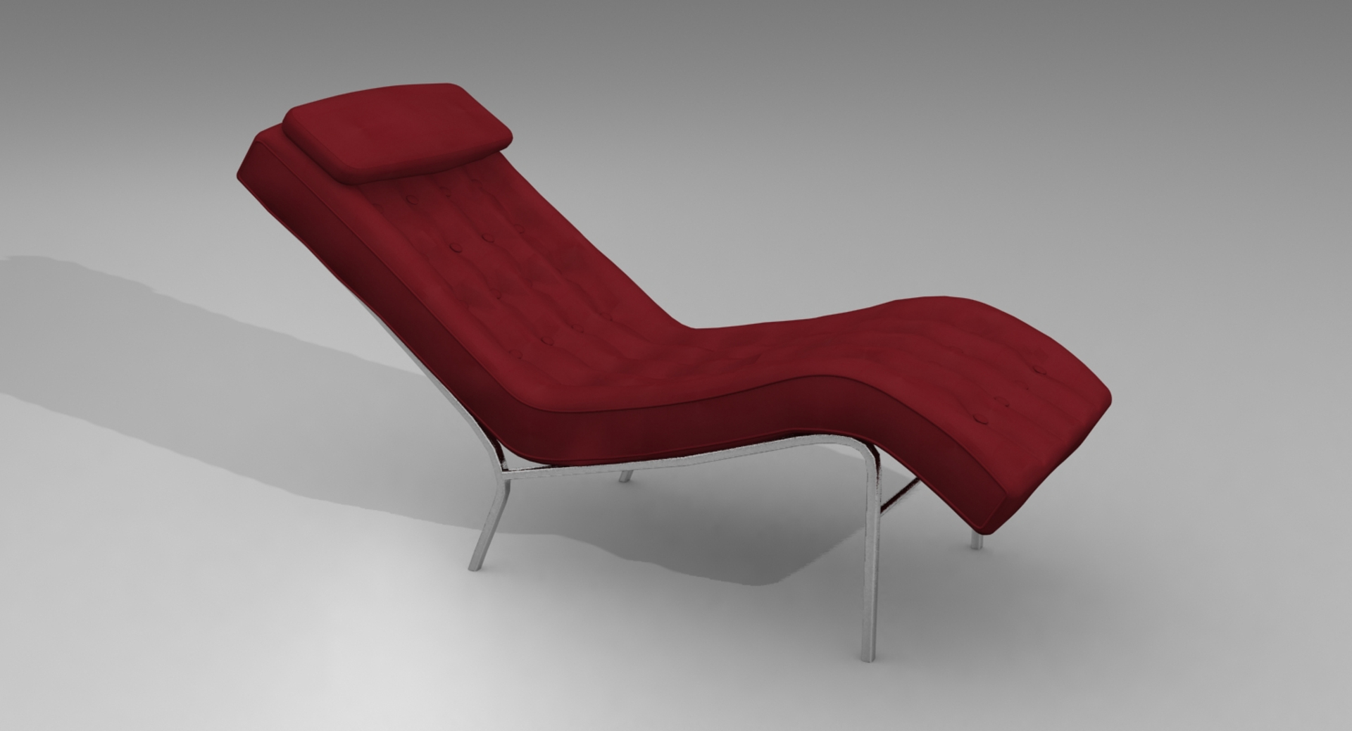 Modern Chaise Lounge Chair 3d Model