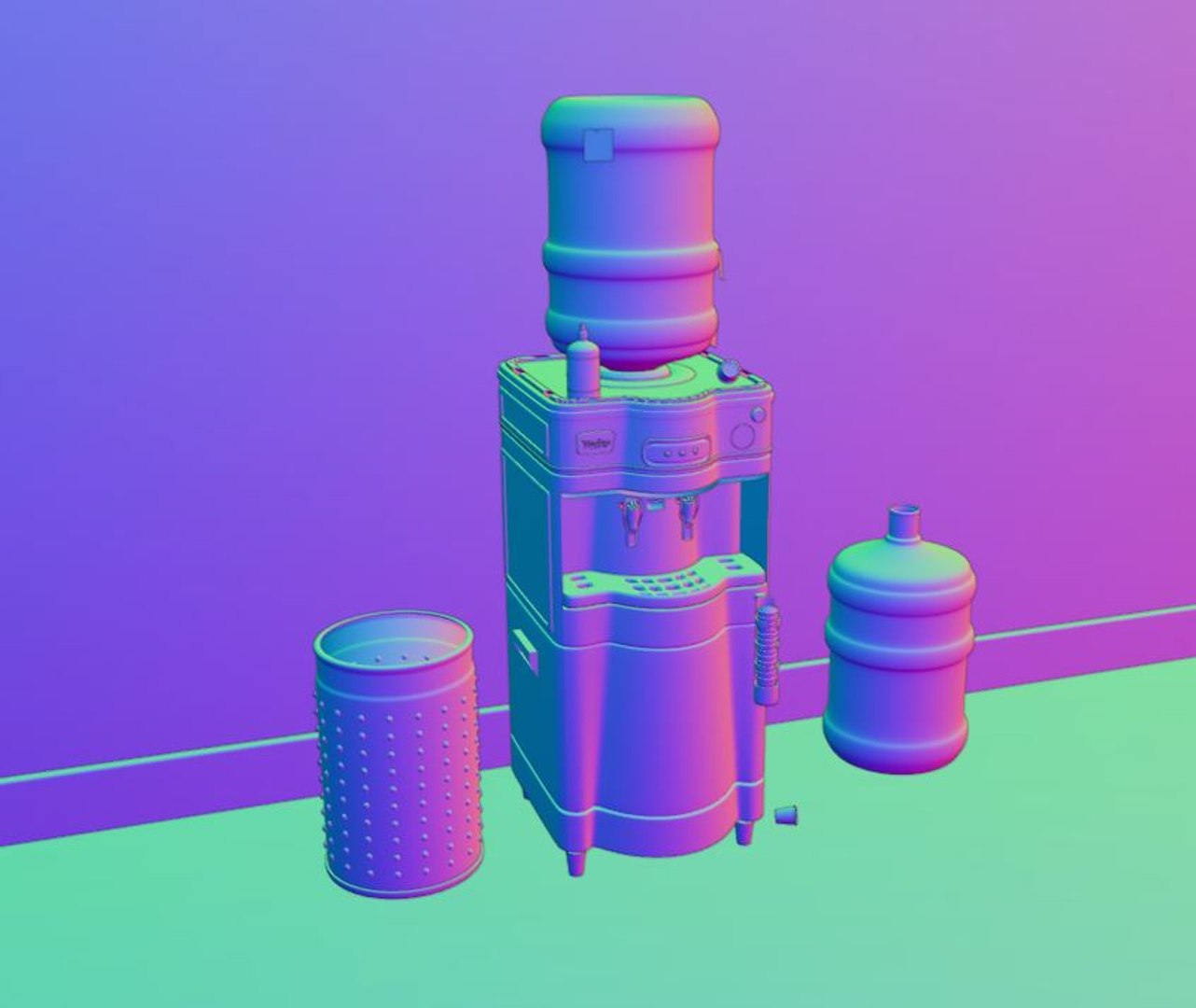 3D Water Dispenser - TurboSquid 1795140