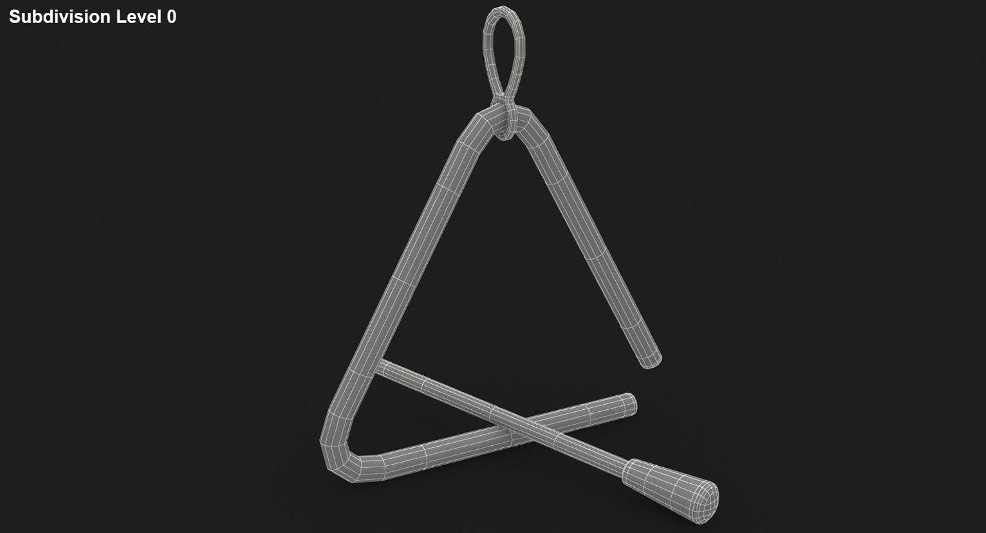 3D triangle scanline ready - TurboSquid 1330027