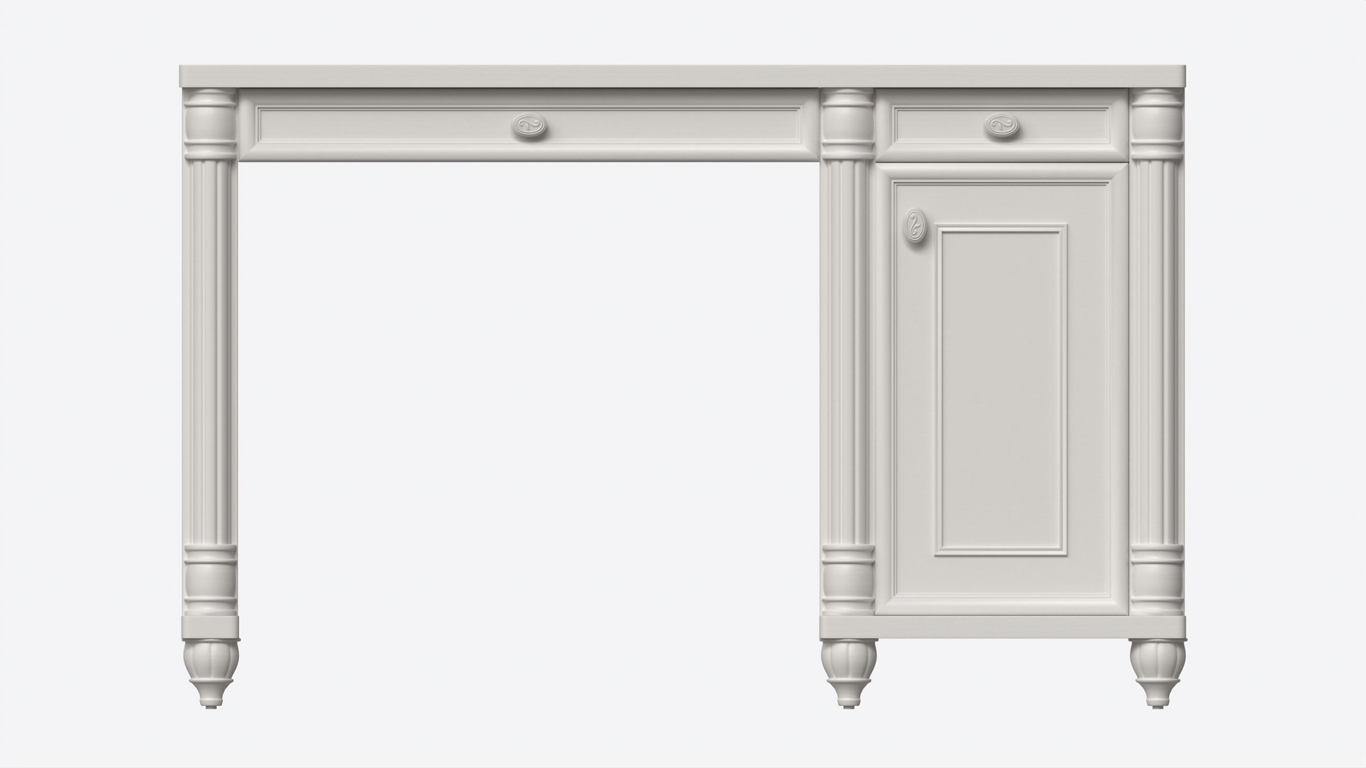 3D Cilek Romantic Study Desk - TurboSquid 2120683