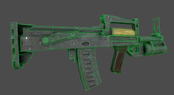 groza oc grenade launcher 3d model