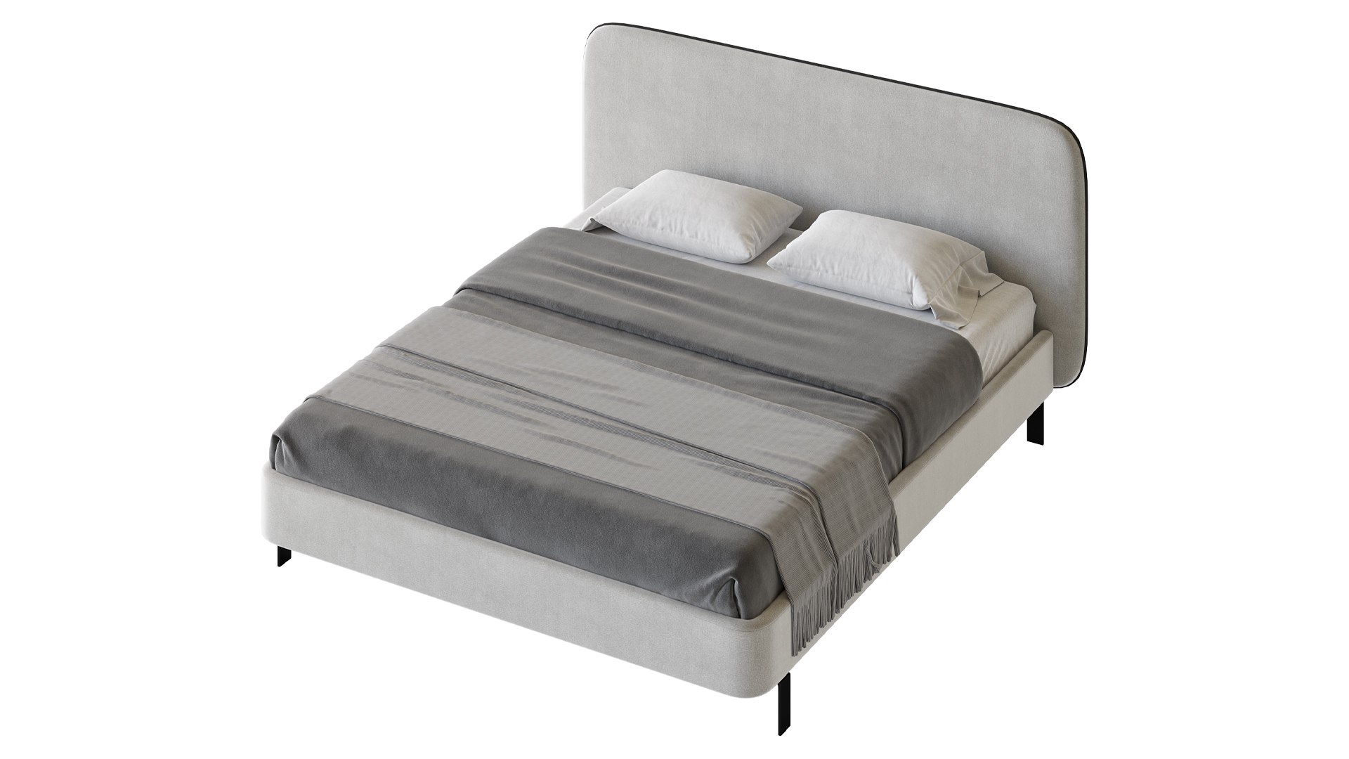 3D Barry Bed With Legs - TurboSquid 2186464