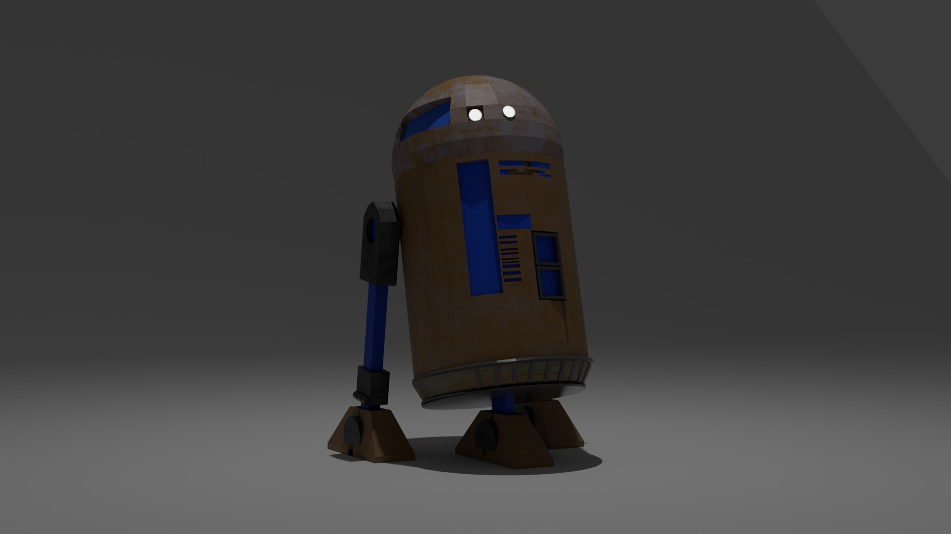 Free R2-D2 Rusted Droid Model - TurboSquid 2217872