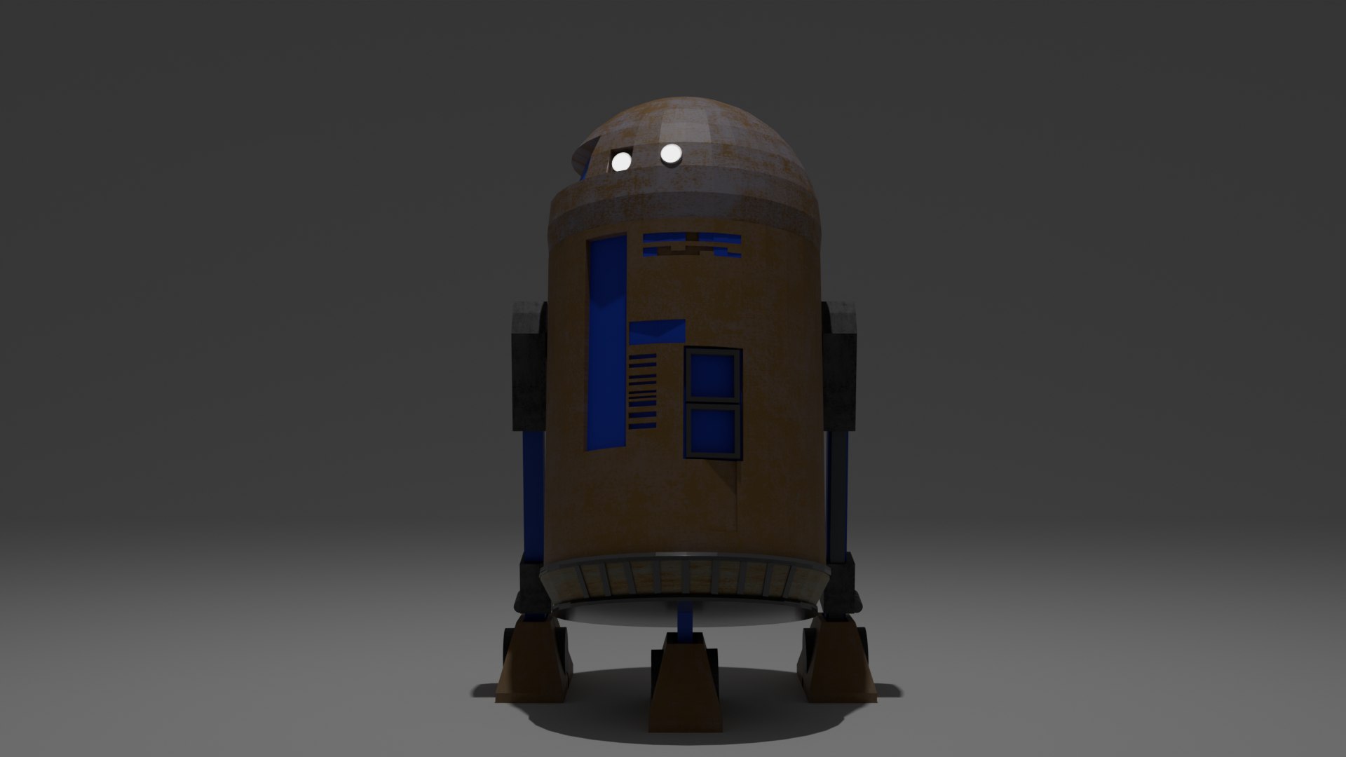 Free R2-D2 Rusted Droid Model - TurboSquid 2217872