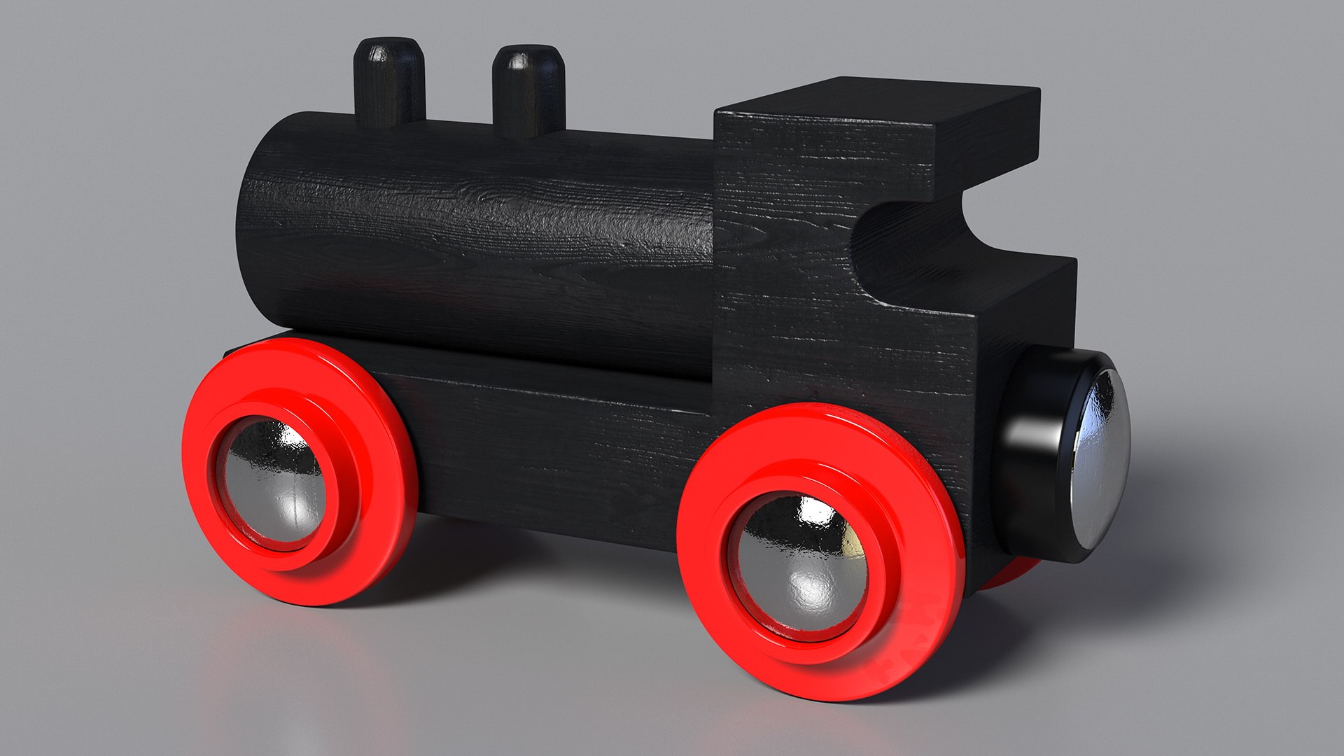 Classic Wooden Toy Train 3D Model - TurboSquid 2221241