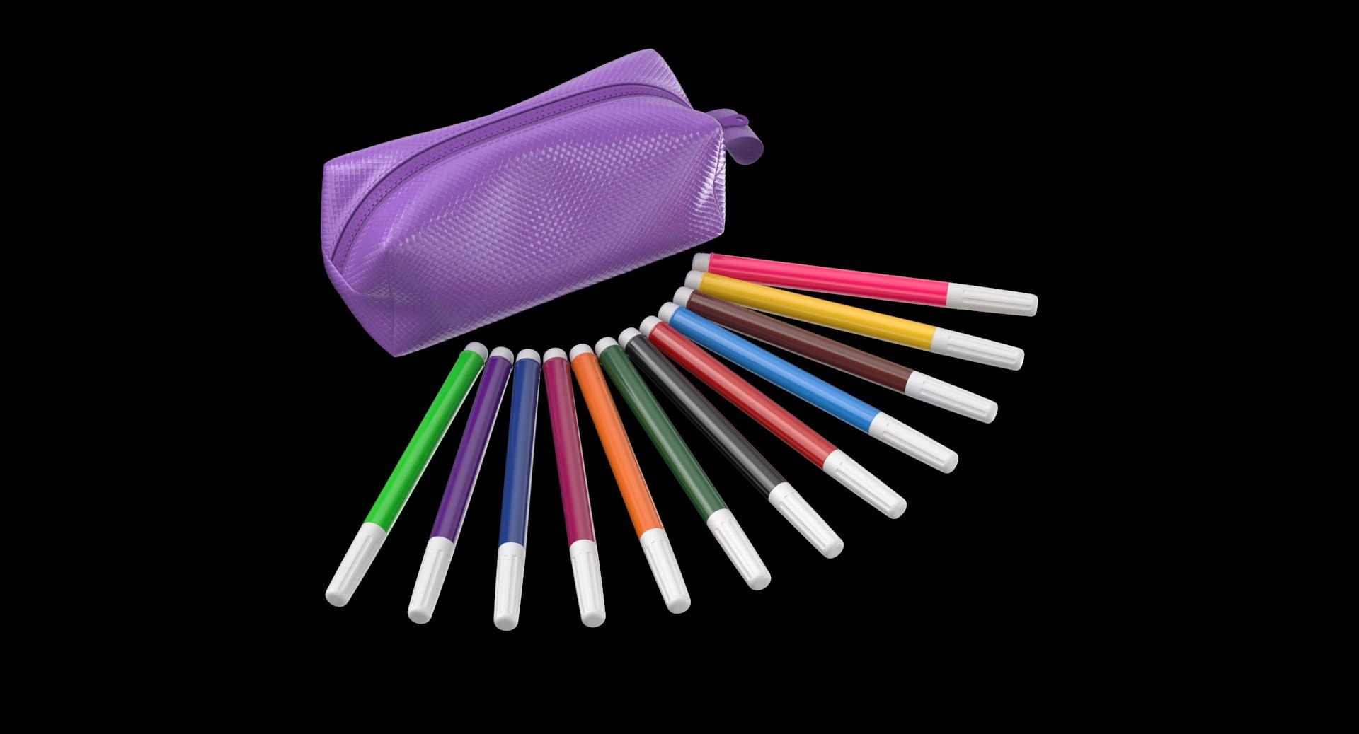 3D Model Felt-tip Pens - TurboSquid 1255903