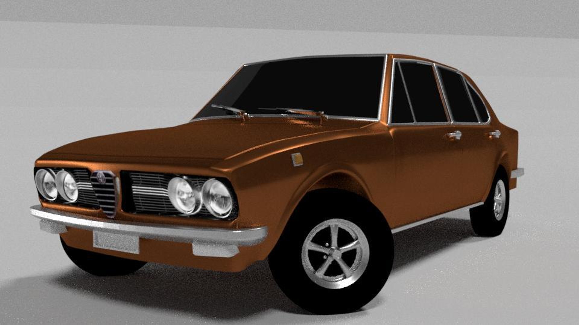 3D Model Vintage Car 1973 - TurboSquid 1179085