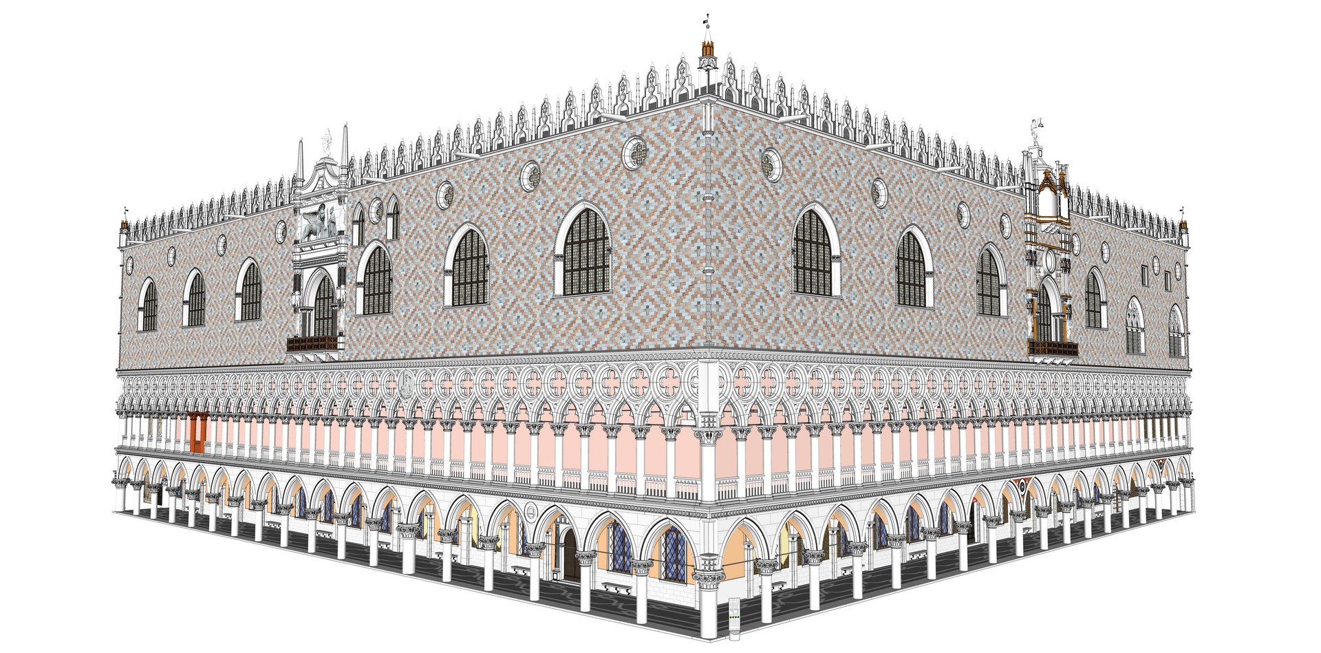 Palazzo Ducale - Venice 3D model - TurboSquid 1742307