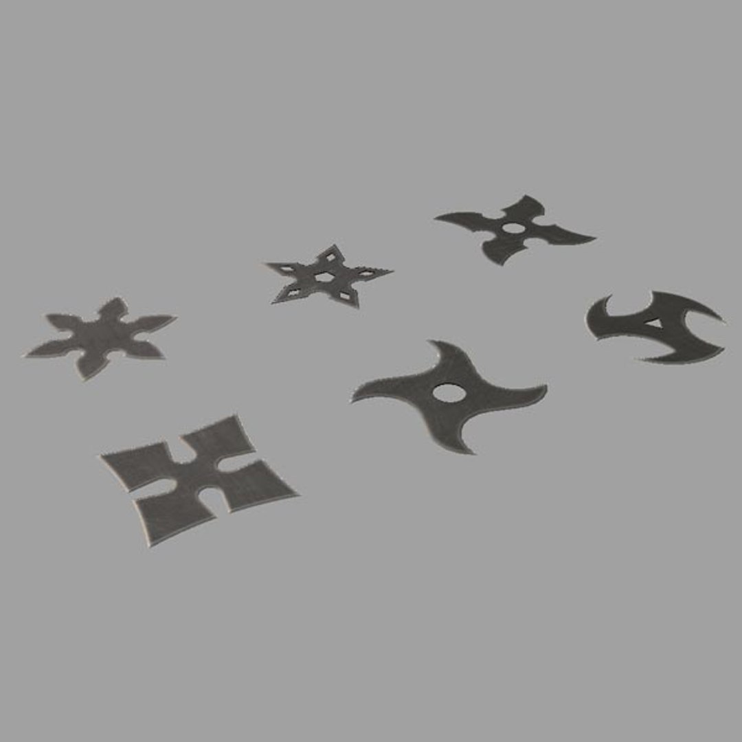 throwing stars 3d ma