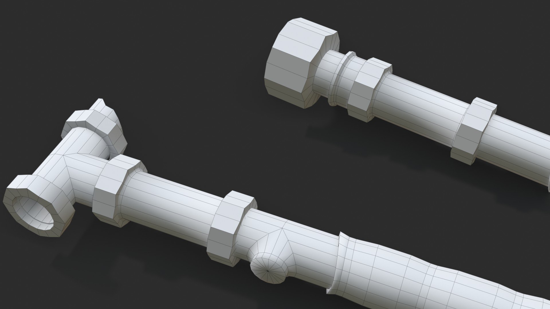 3D Model Plumbing Pipe Weapon Pack - TurboSquid 1692000