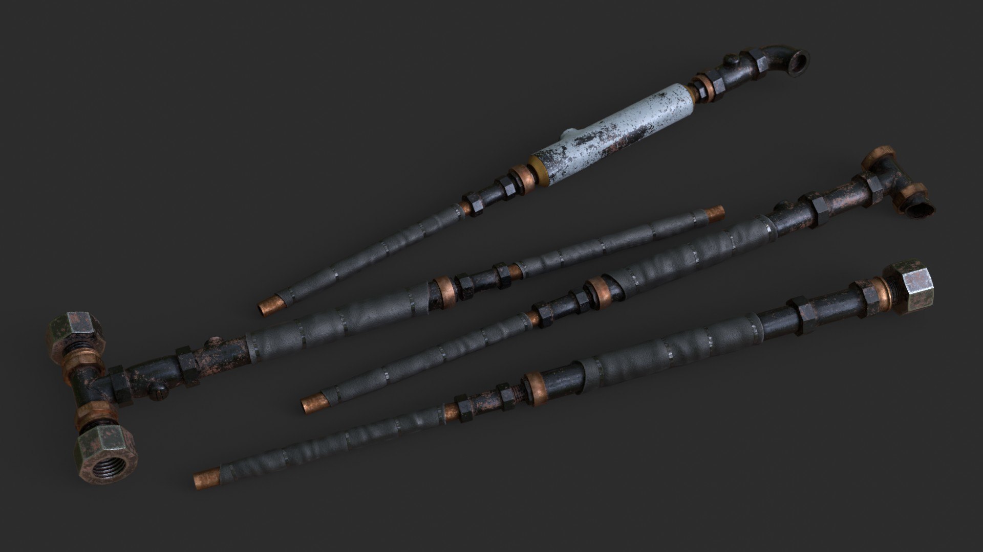 3D Model Plumbing Pipe Weapon Pack - TurboSquid 1692000
