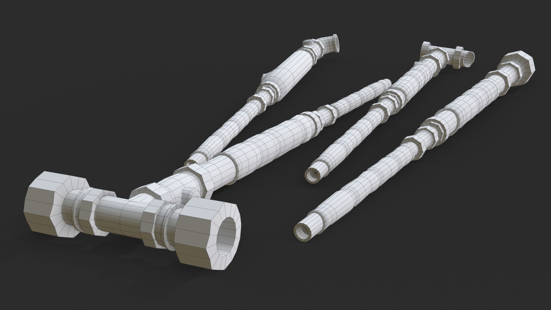 3D Model Plumbing Pipe Weapon Pack - TurboSquid 1692000