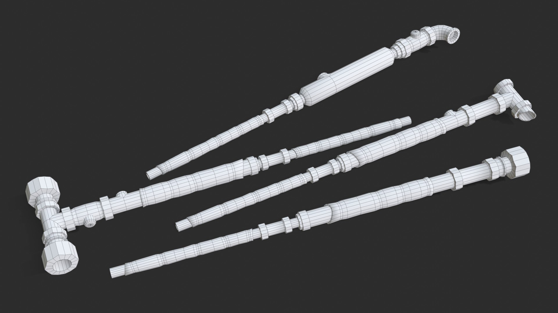 3D Model Plumbing Pipe Weapon Pack - TurboSquid 1692000