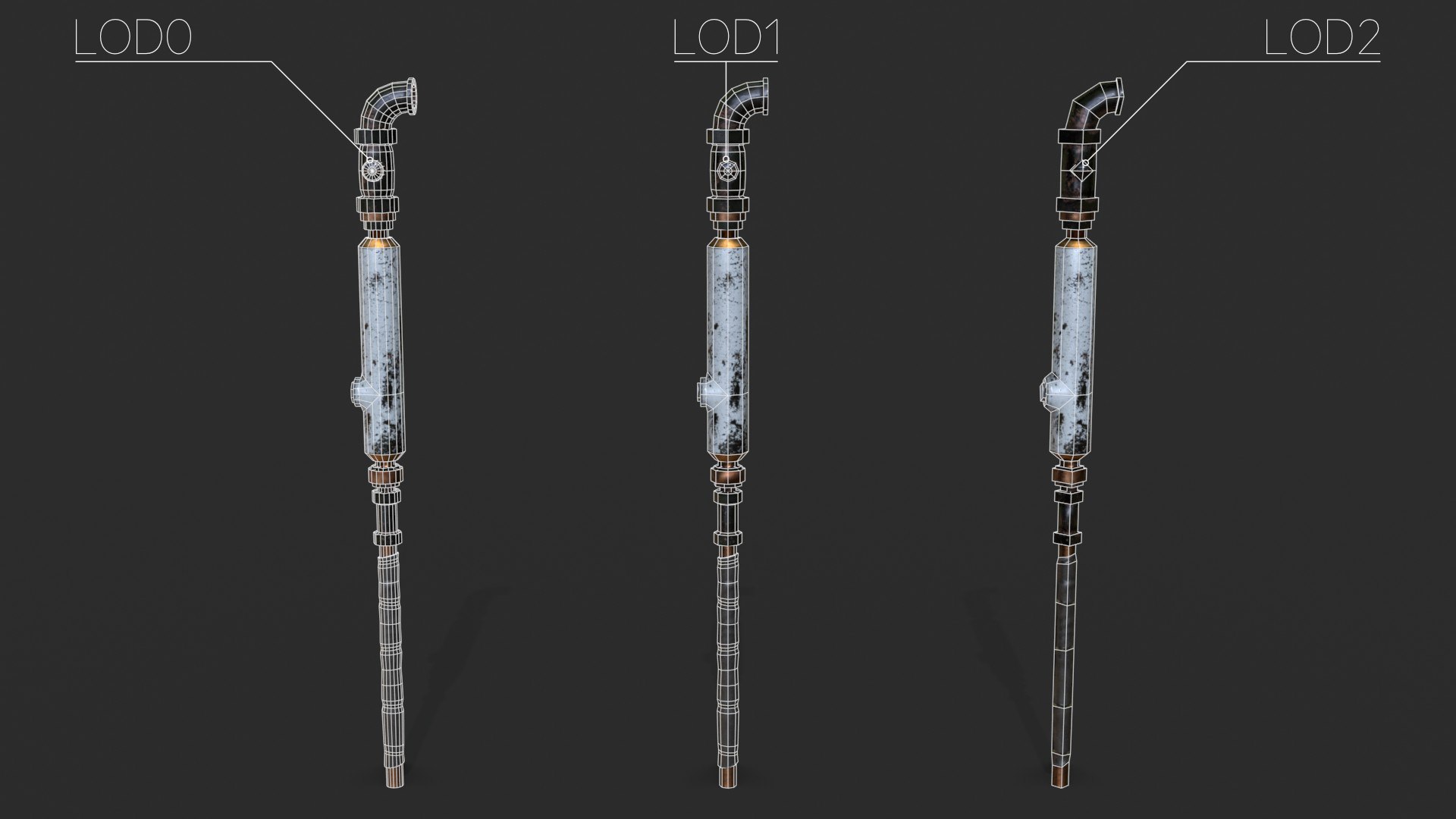 3D Model Plumbing Pipe Weapon Pack - TurboSquid 1692000