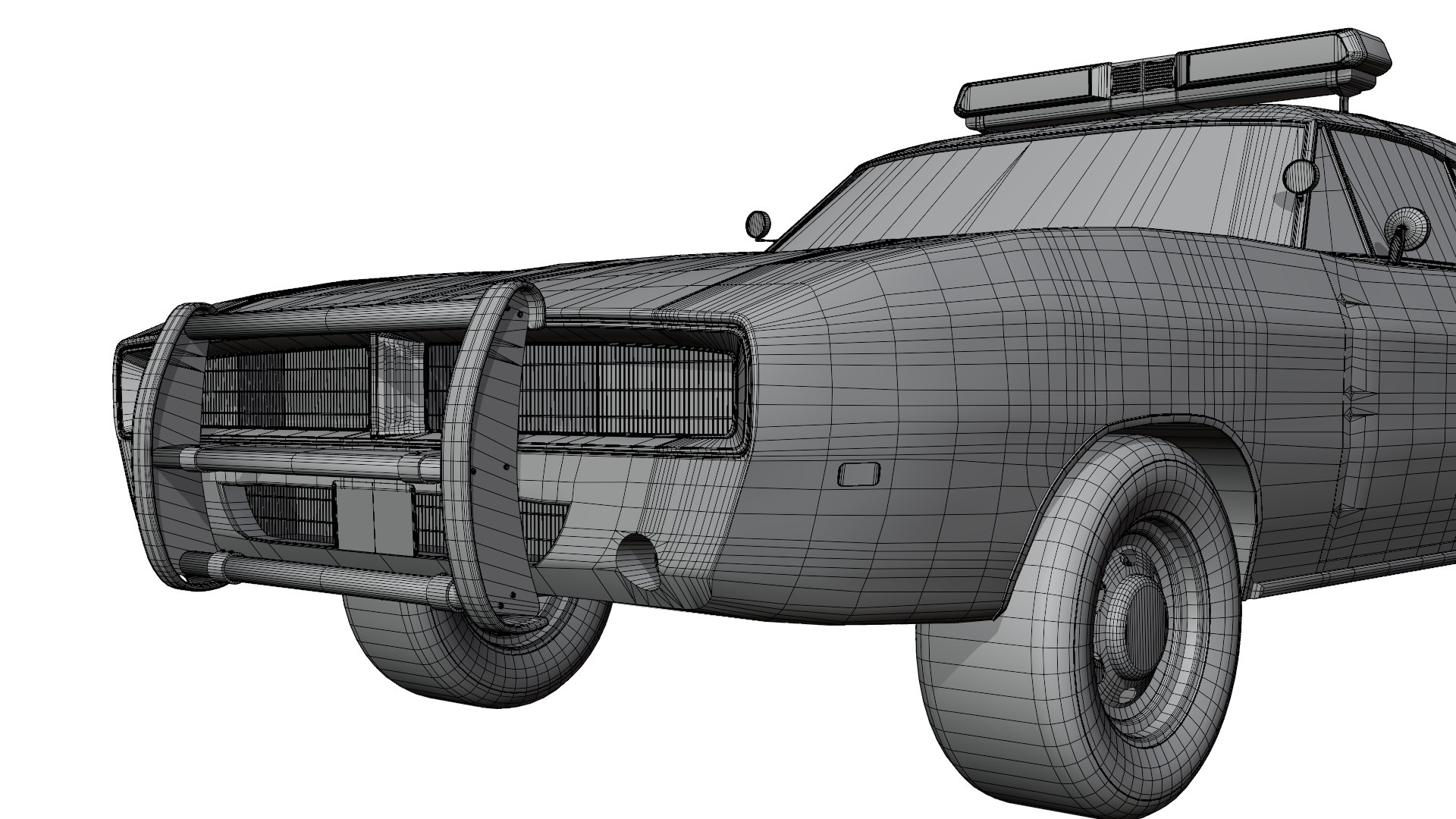 Classic Police Car Realistic And Game Ready 3D - TurboSquid 2344895
