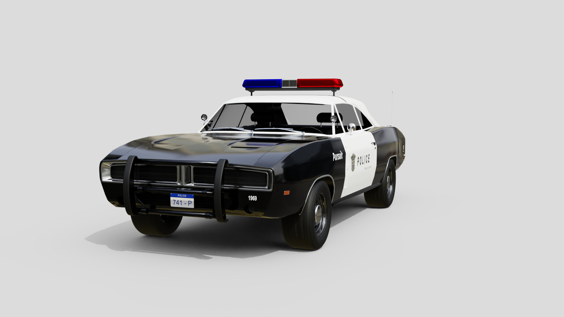 Classic Police Car Realistic And Game Ready 3D - TurboSquid 2344895
