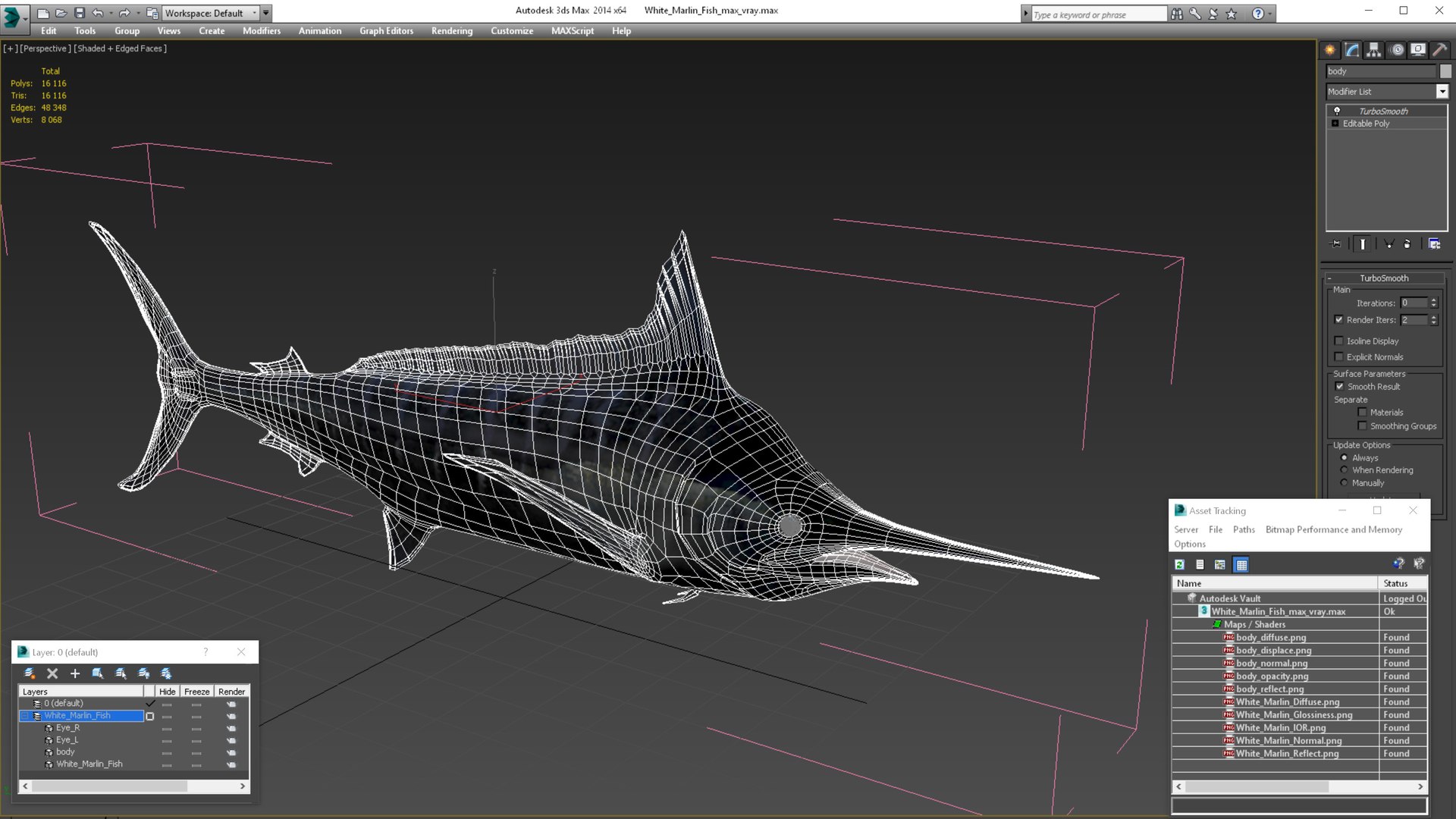 White Marlin Fish 3D Model - TurboSquid 1992404
