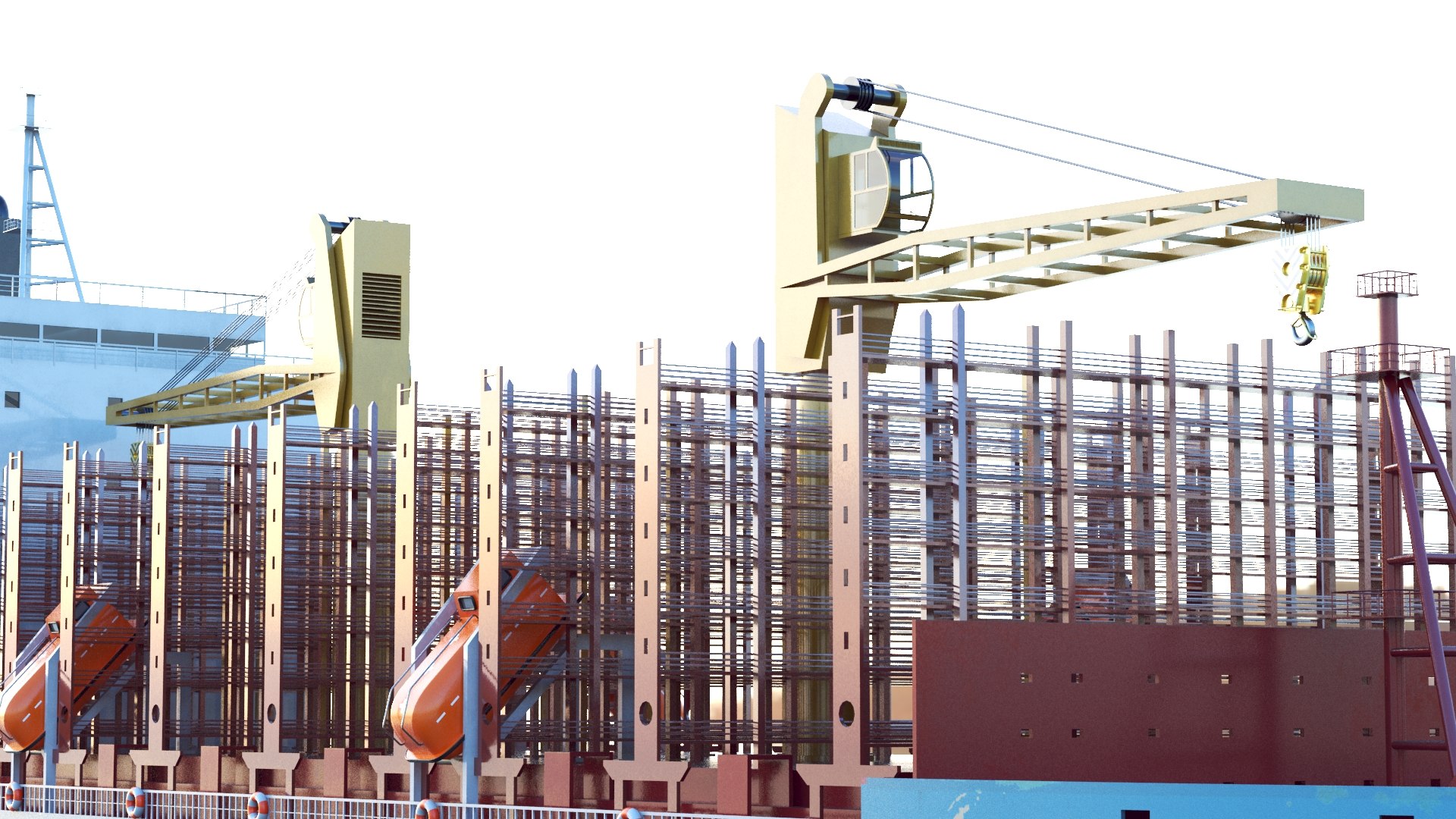 3D Detailed Bulk Carrier Container Ship Model - TurboSquid 2230394