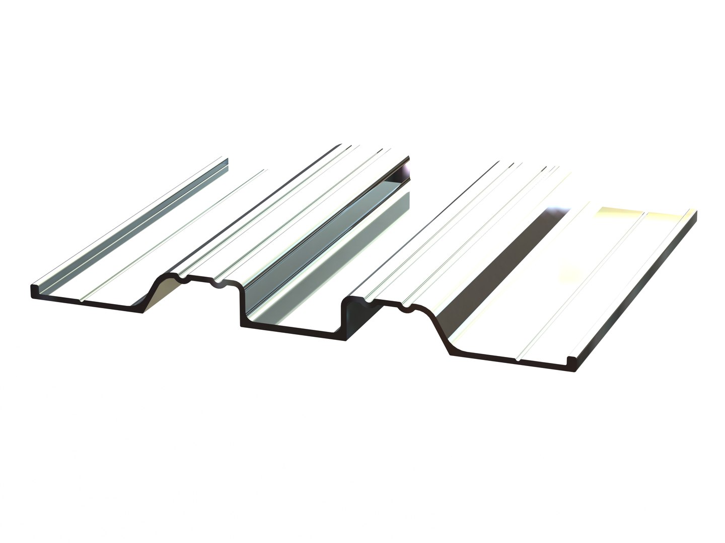 3D Aluminum Extruded Truck or Trailer Deck Plank - TurboSquid 2161507