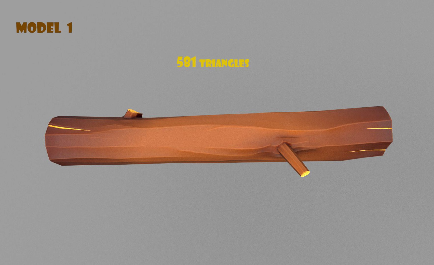 Cartoon Log Styled Set 3D Model - TurboSquid 1589471