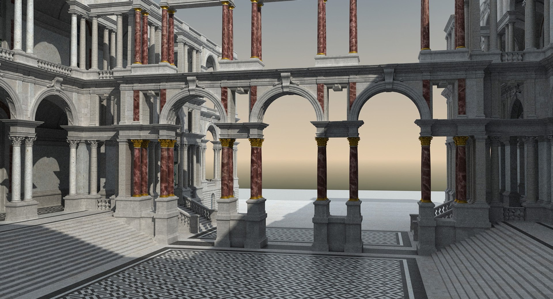 3D european palace europe - TurboSquid 1375712